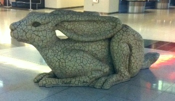 Rabbit Ramblings: Viva Las Vegas - Airport Bunny Sighting