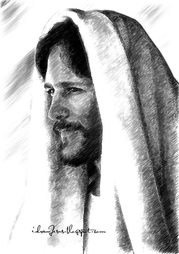 JC07 - Jesus Christ Pencil Sketch Art