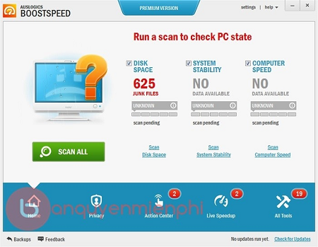 Tăng tốc máy tính với Auslogics BoostSpeed 7 Premium (Full key bản ...