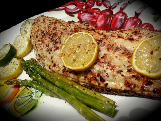 37 Cooks: Tropical Traditions Coconut Oil Grilled Redfish on the Half Shell