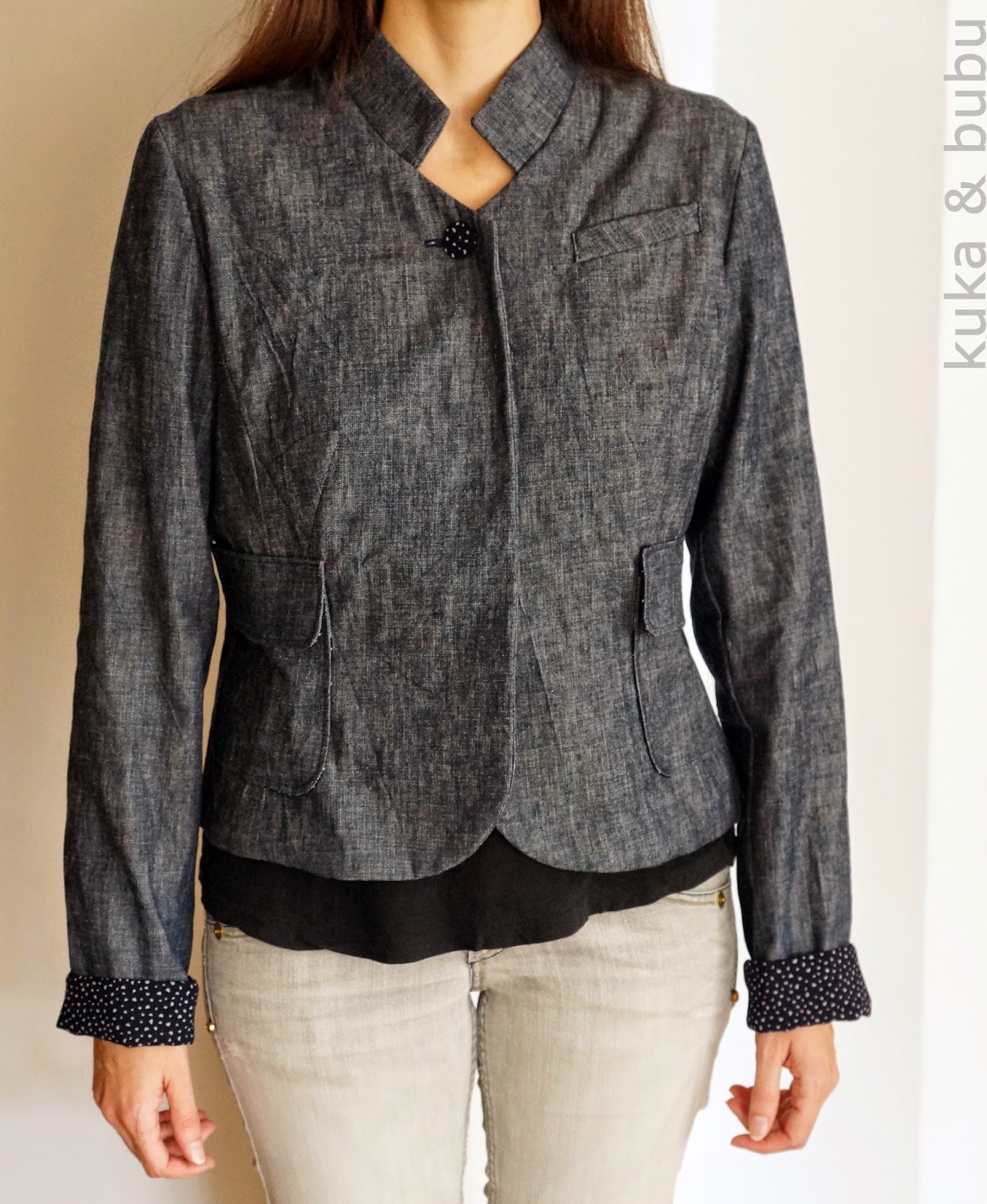 kuka and bubu: Denim jacket (from Burda) – Chaqueta tejana (de Burda)