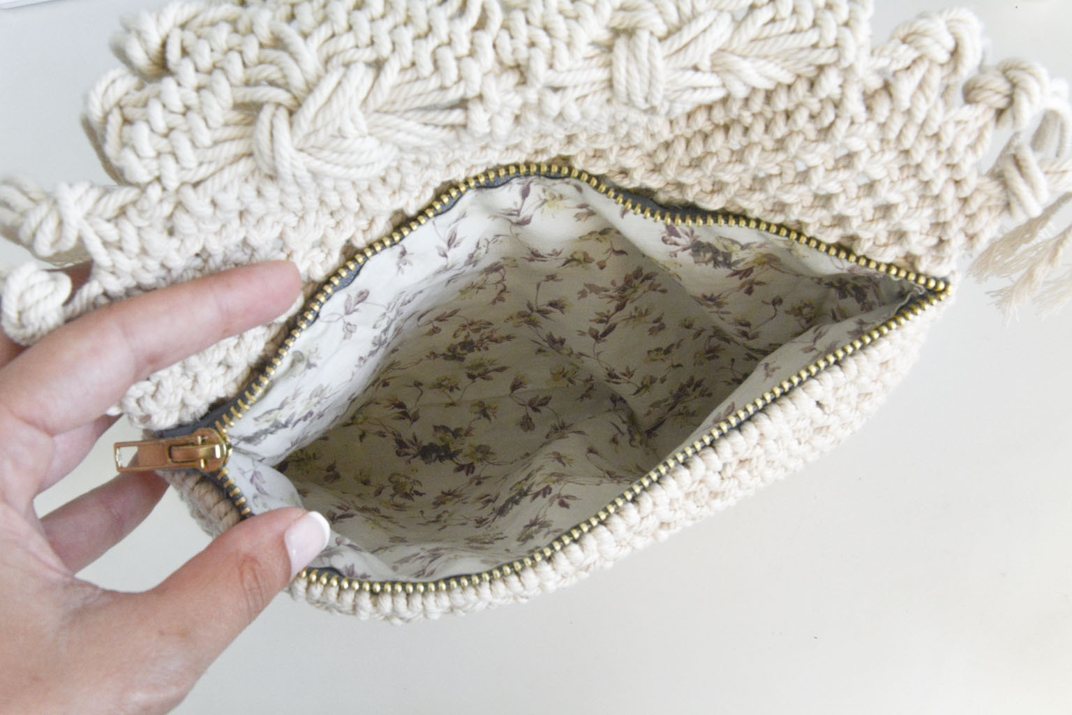 Cómo hacer un bolso de macramé paso a paso - Dibujos de Colores