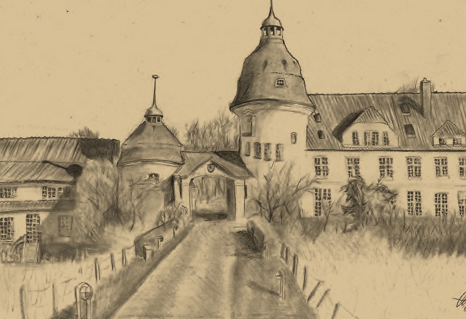 DrawingsByFrede : Nordborg Castle - Realistic