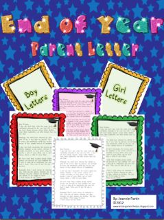 Kindergarten Lifestyle: End of Year Parent Letter