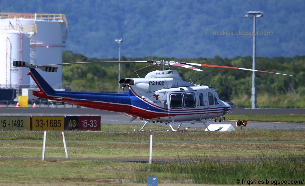 Far North Queensland Skies: Hevilift Helicopters noted at Cairns