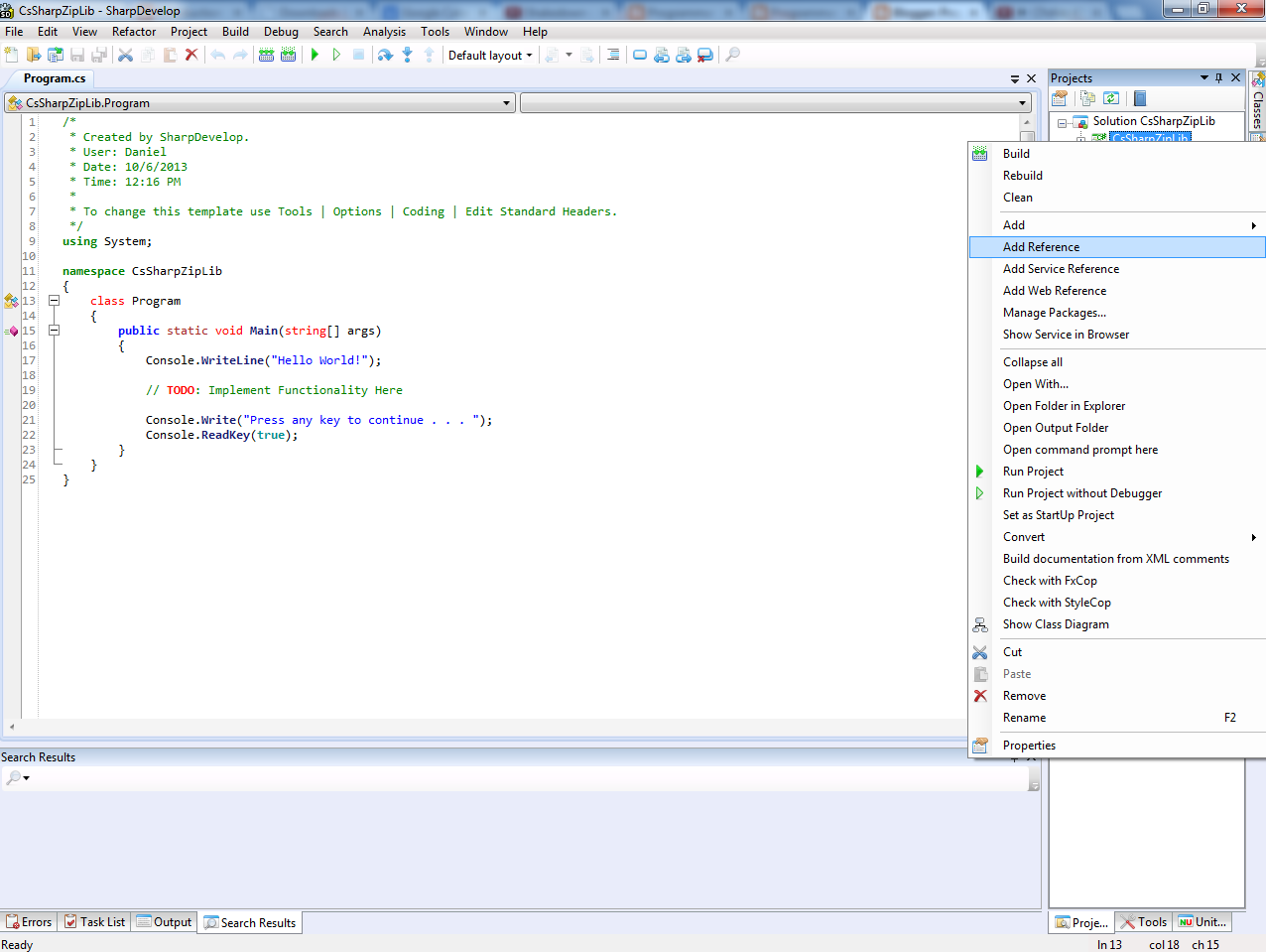 Programmer's Ranch: C#: Extracting Zipped Files with SharpZipLib