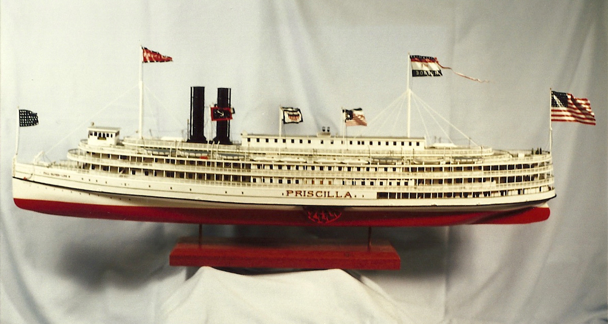 New England Steamboat Models: Fall River Line Stmr. PRISCILLA c.1894 ...