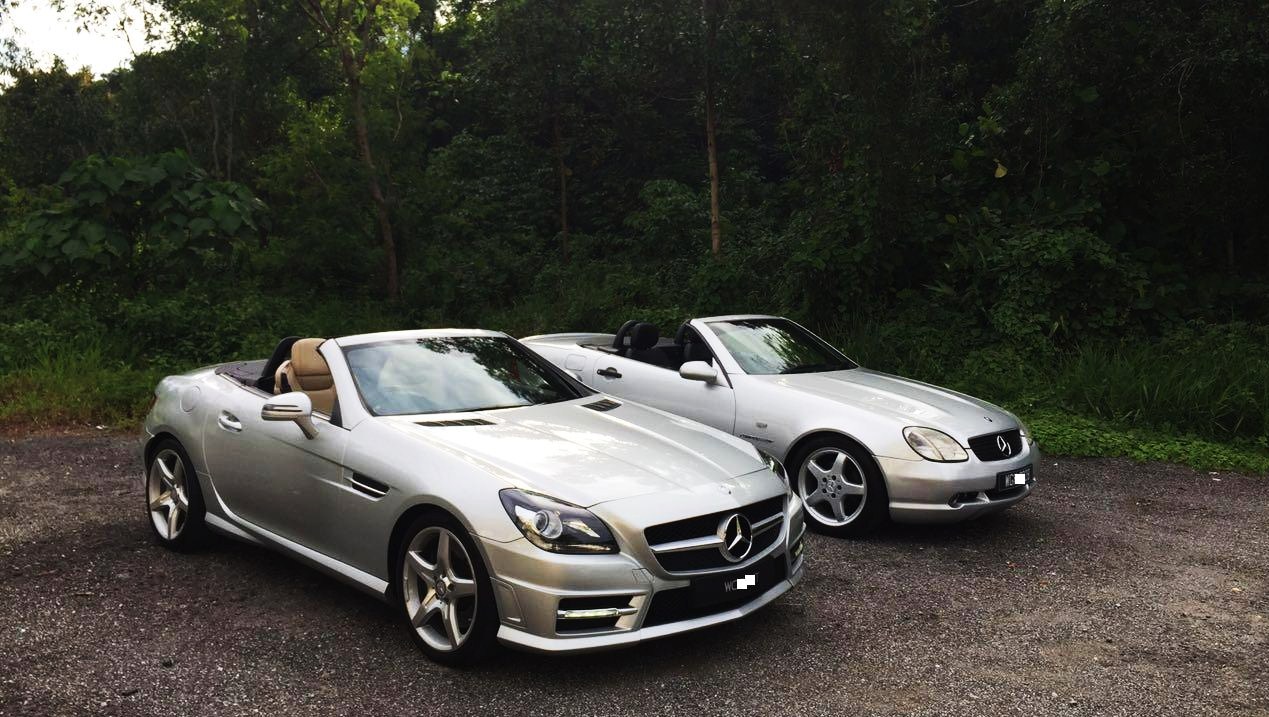 Motoring-Malaysia: Old and New: Mercedes Benz SLK230K R170 & SLK200 R172