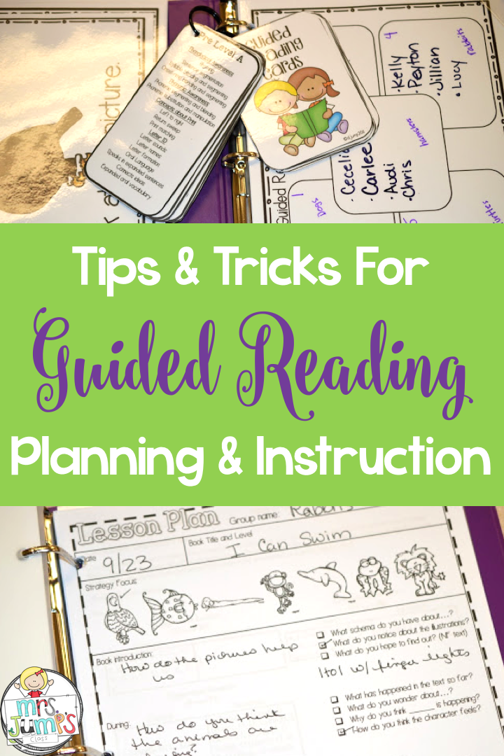 Guided reading planning for kindergarten and first grade