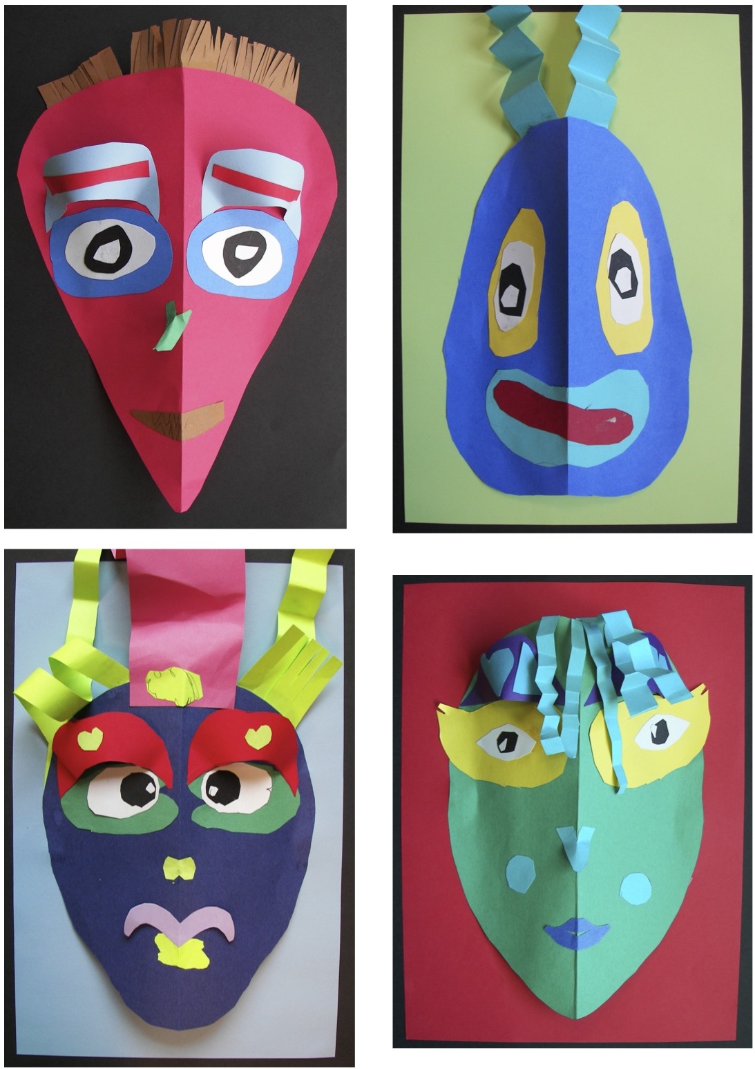 The Rolling Artroom: Paper Faces (1st-3rd Grade)