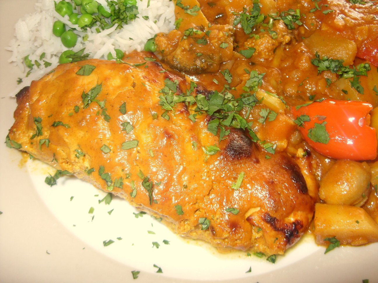 Jenny Eatwell's Rhubarb & Ginger: Curry baked chicken with vegetable ...