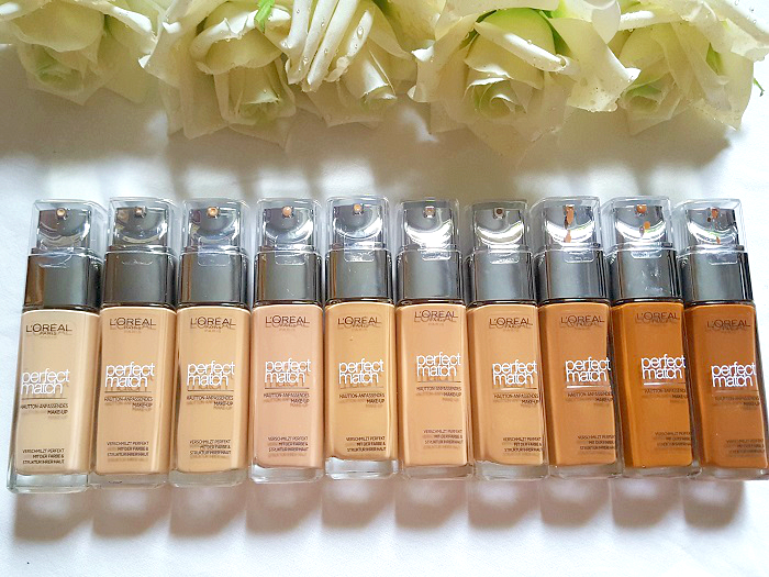 L´Oréal Paris - Perfect Match Foundation - Swatches & Review 29 Nuancen ...