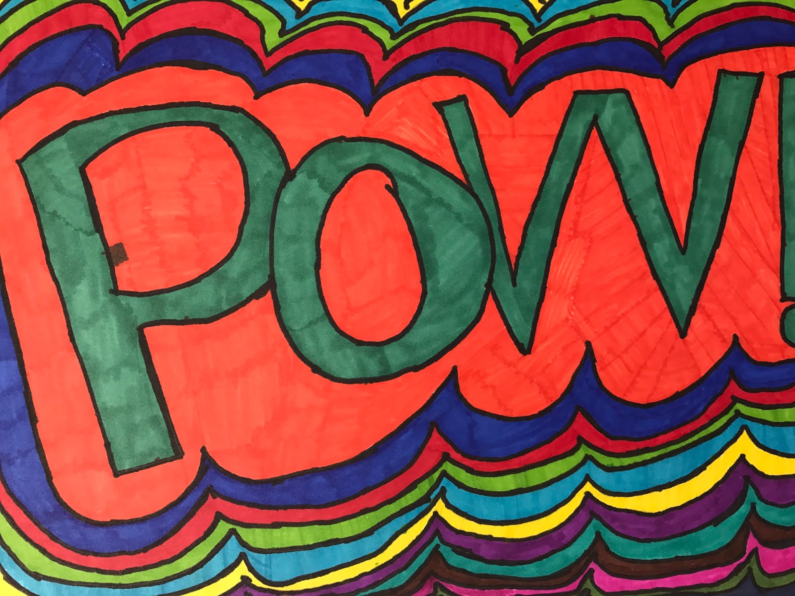 Mrs. Wille's Art Room: 6th grade Onomatopoeia pop art