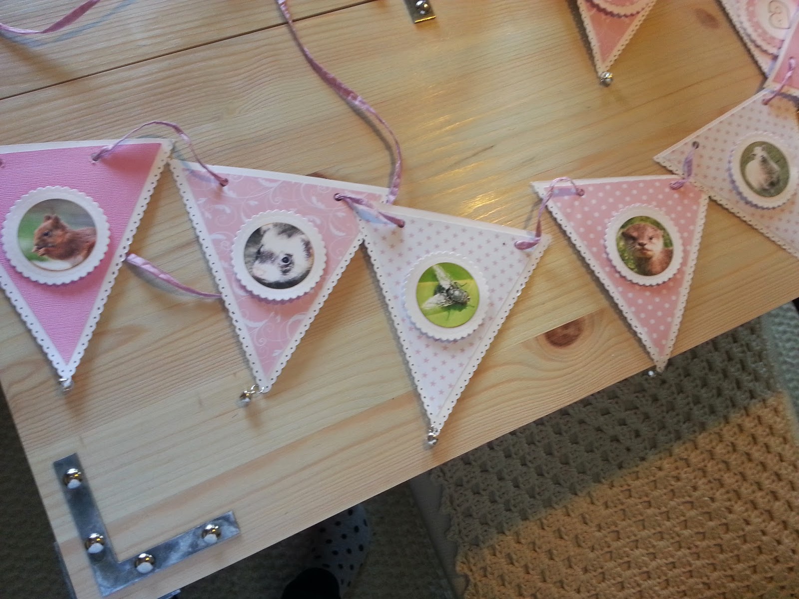 Birgits hobbyblogg: Vimpler til 2års-dag