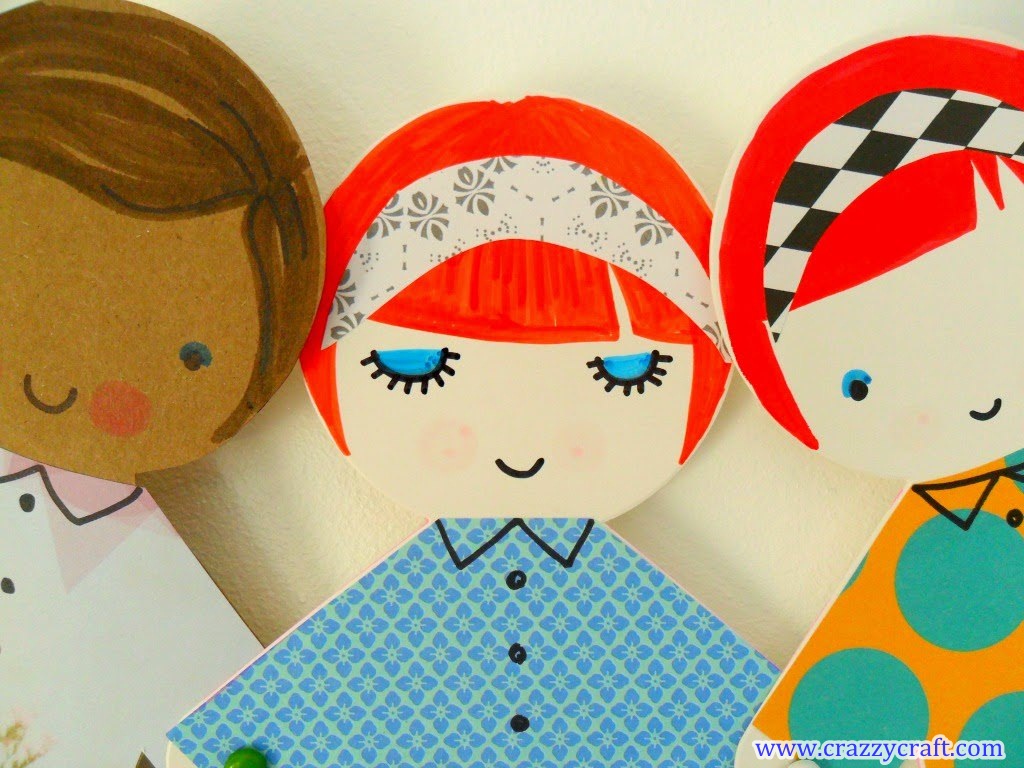 Happy people activities for kids - crazzy craft