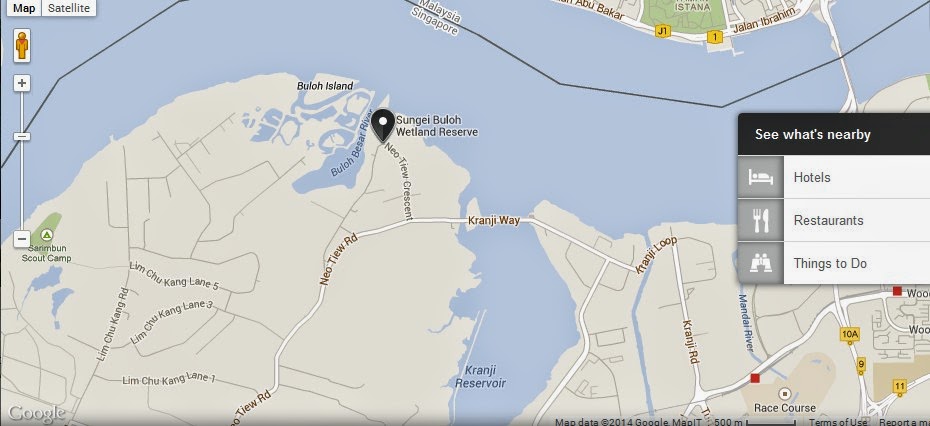 Sungei Buloh Wetland Reserve Singapore Location Map | Alexandra Meier