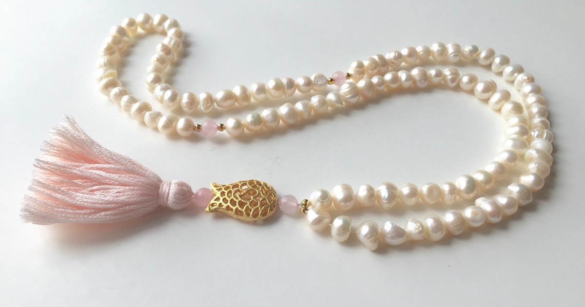 Pearl Tasbih, Tasbih, Tasbeeh, Misbaha, Pearl Necklace, Islamic Gifts ...