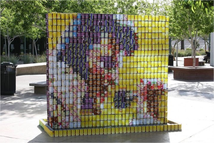 If It's Hip, It's Here (Archives): Canstruction - Food Can Sculptures ...