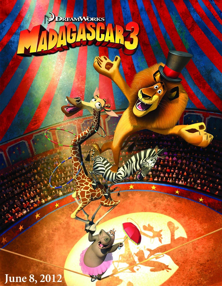 COMENTANDO PELICULAS: TRAILERS DE "MADAGASCAR 3: EUROPE'S MOST WANTED"