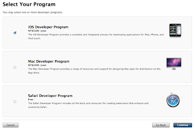I touchs: Join The iOS Developer Program