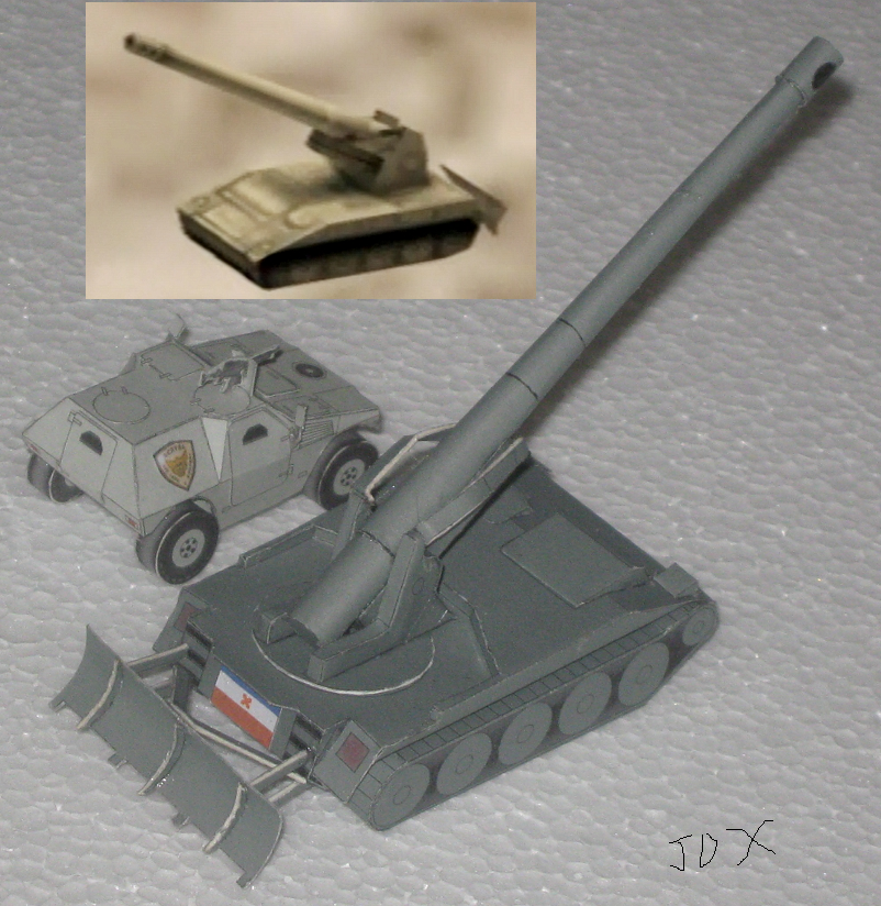 Ace Combat Model - Drawings: M110 Howitzer