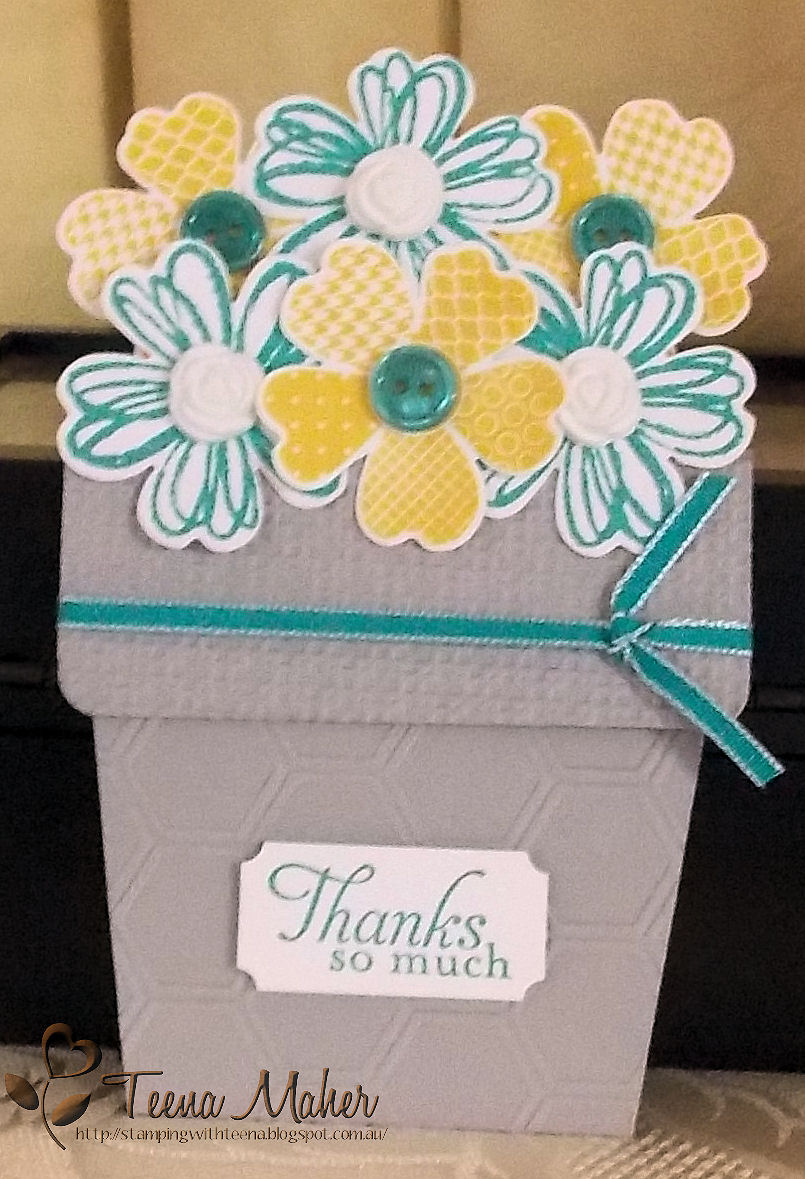 Stamping with Teena: Flower Pot Card