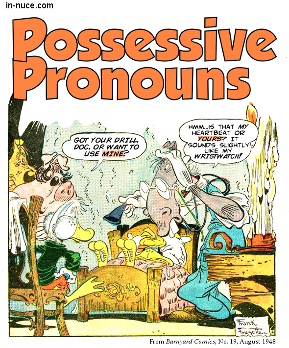 In Nuce: Grammar: Possessive pronouns