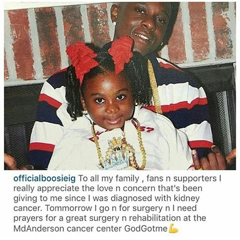 Rapper Boosie Badazz Reveals He Has Kidney Cancer, Goes In For Surgery ...