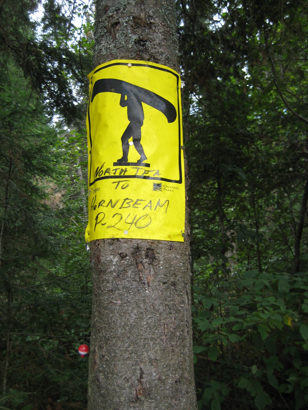 Cici Canoe: Picture Post: Portage signs from Kiosk Lake trip