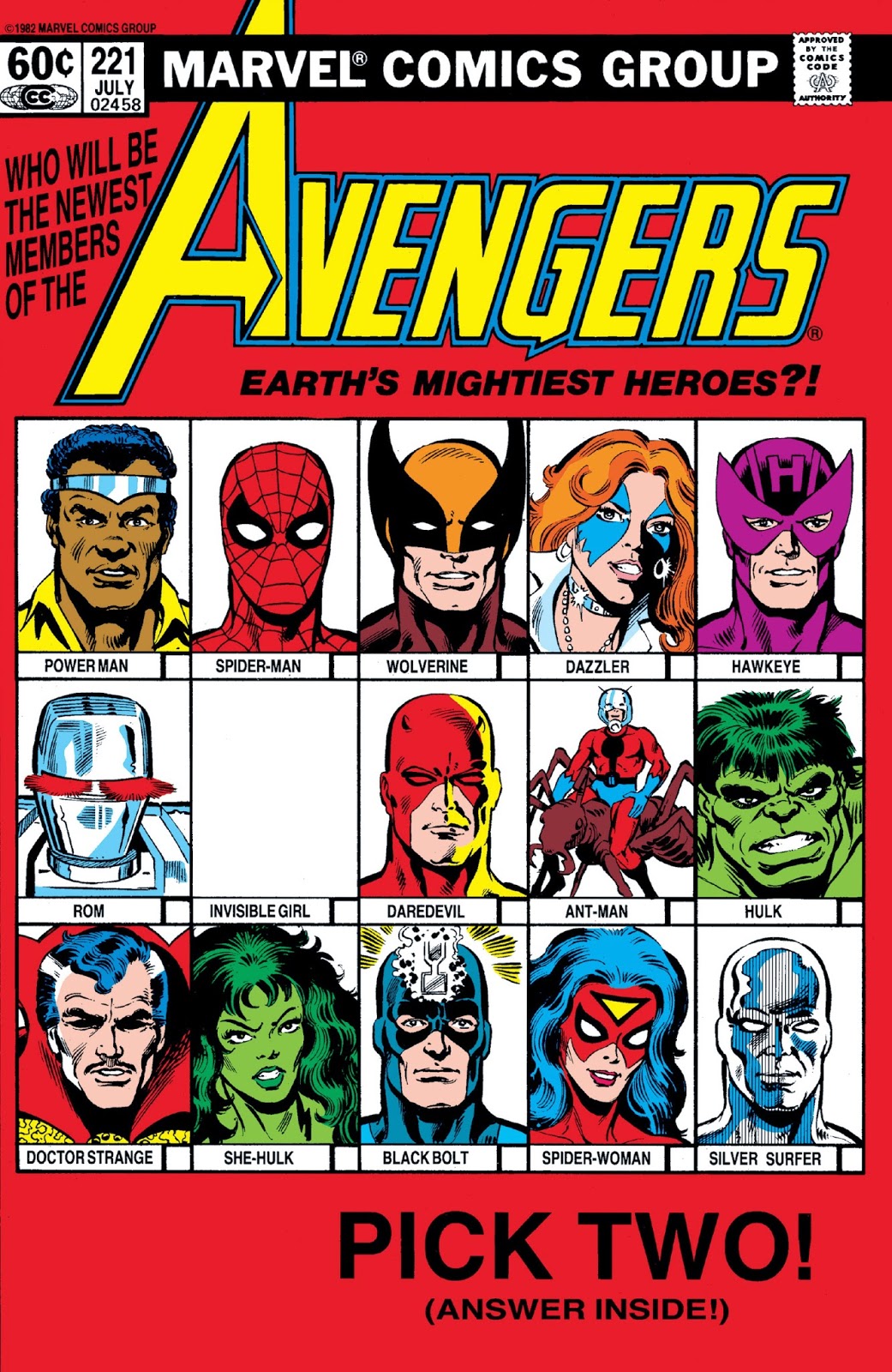 Marvel Comics of the 1980s: The Mighty Avengers - My 10 Favourite ...