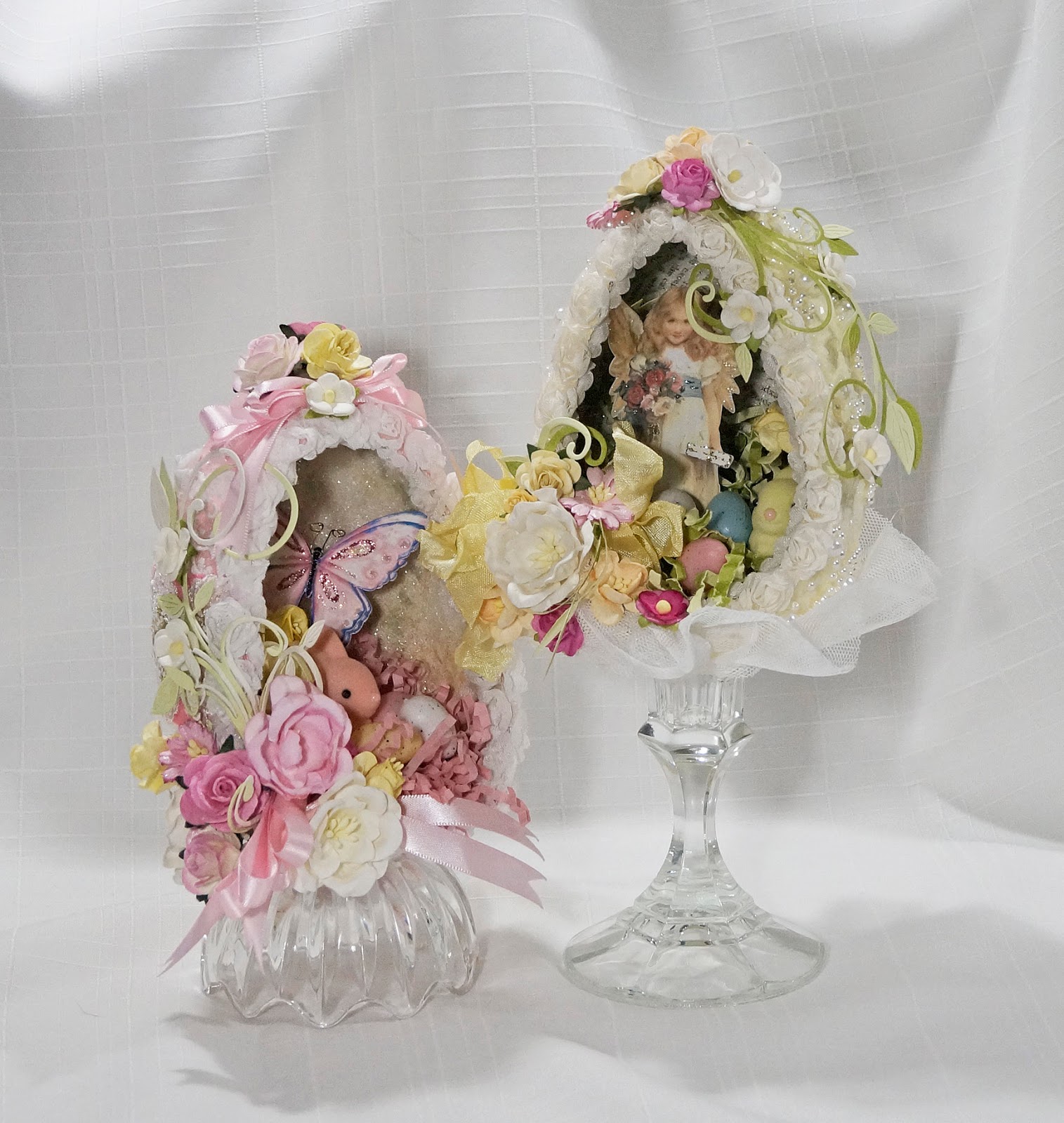 Terry's Scrapbooks: Decorated Easter diorama fairy eggs and Tutorial