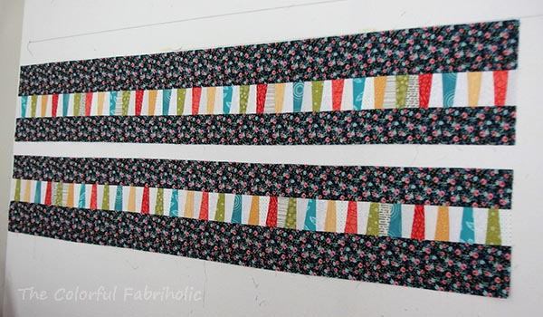 The Colorful Fabriholic: On My Design Wall: Pickle Dish Borders