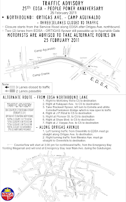 DILIMAN DIARY: Today's EDSA 25 Traffic Rerouting Plan