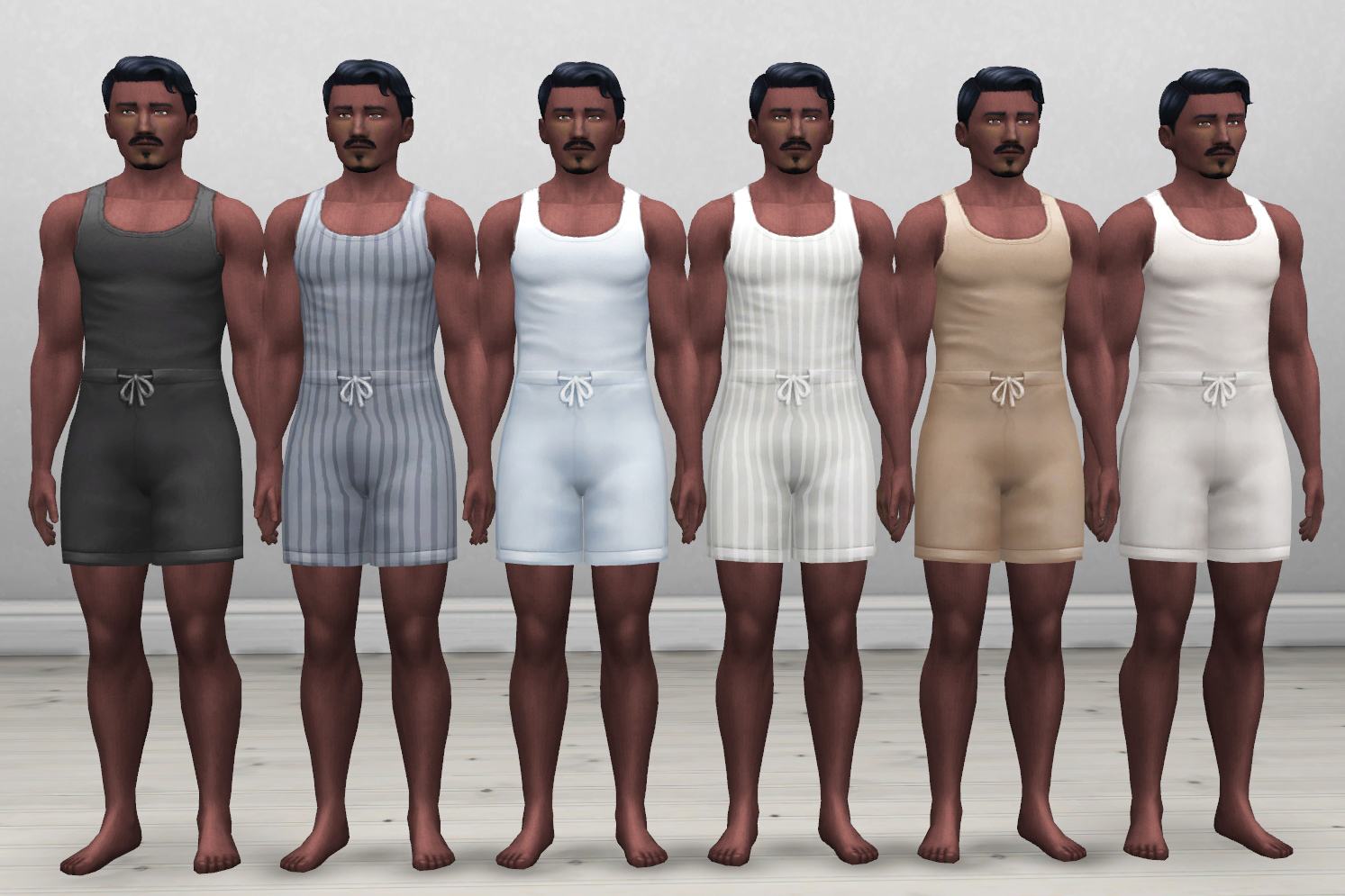 TS4: Edwardian Men's Underwear & Nightwear | History Lover's Sims Blog