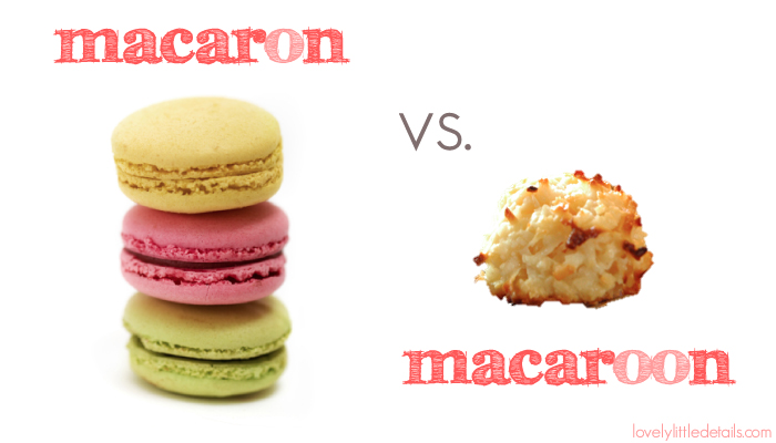 At the intersection of Fashion and Macarons: Macaron or Macaroon?