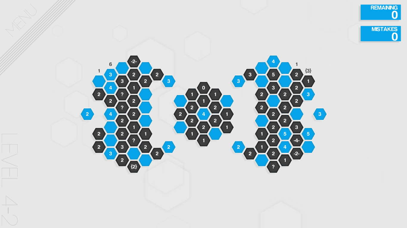 Hexcells Infinite - Level 4 Solutions
