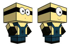 Cubee Minions Papercraft | Papercraft Paradise | PaperCrafts | Paper ...