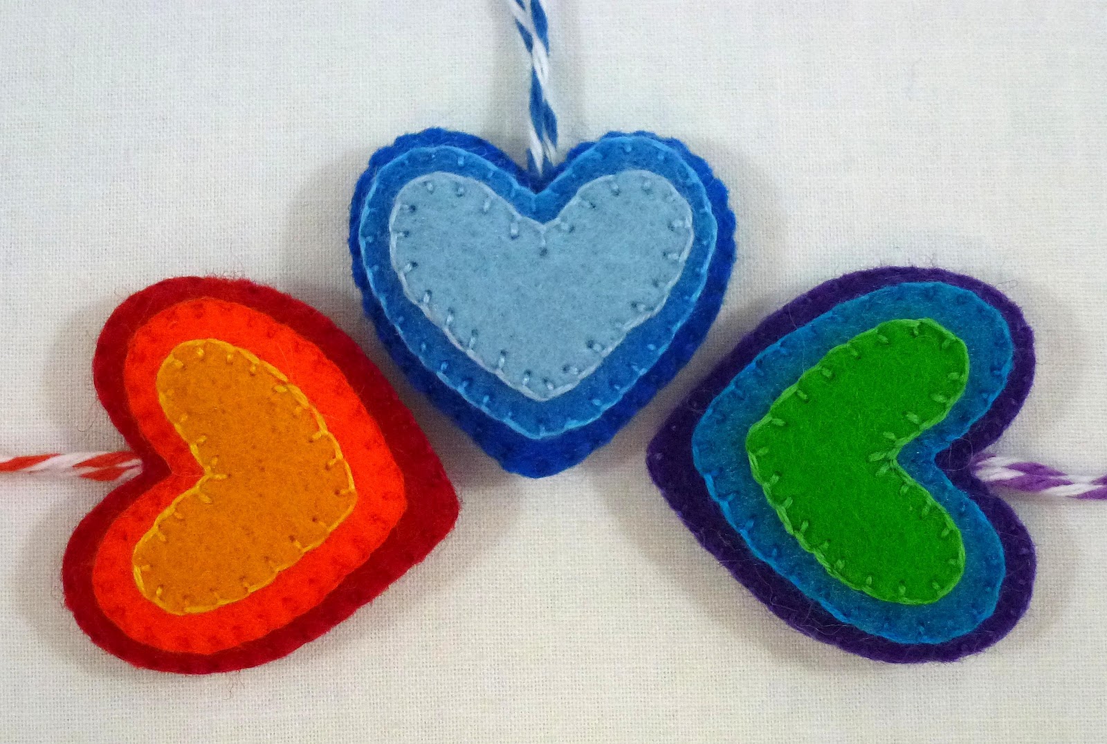 365 Sewn Hearts: Layered Hearts