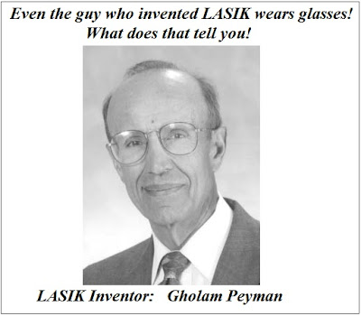 LASIK Inventor - Prof. Gholam Peyman Wears Glasses: The inventor of ...