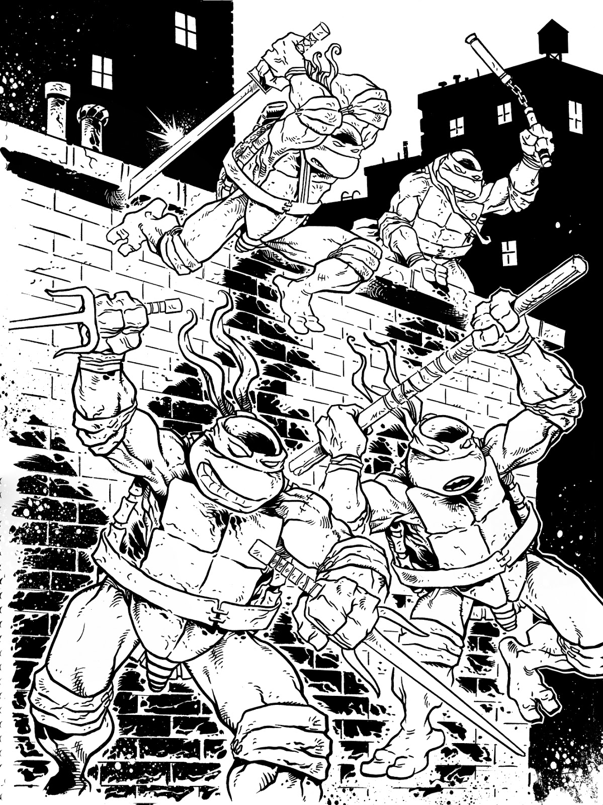 Peter Laird's TMNT blog: Inks!!!