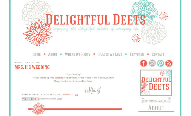 Delightful Deets blog design | Designs By Kassie