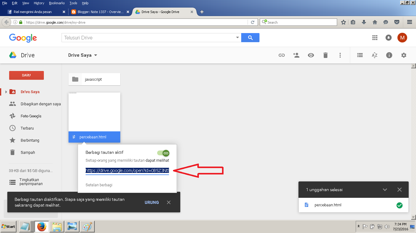 Cara Ngehosting File HTML, CSS, Javascript Di Google Drive Cara Ngehosting File HTML, CSS, Javascript Di Google Drive