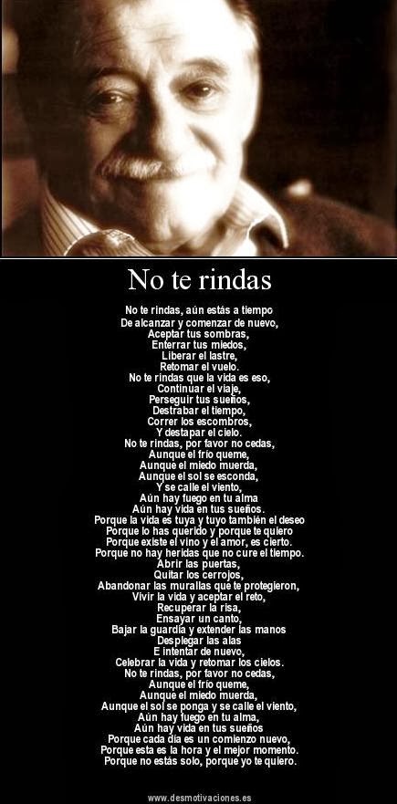 ...WaLkInG oN aIr...: "NO TE RINDAS" DE MARIO BENEDETTI