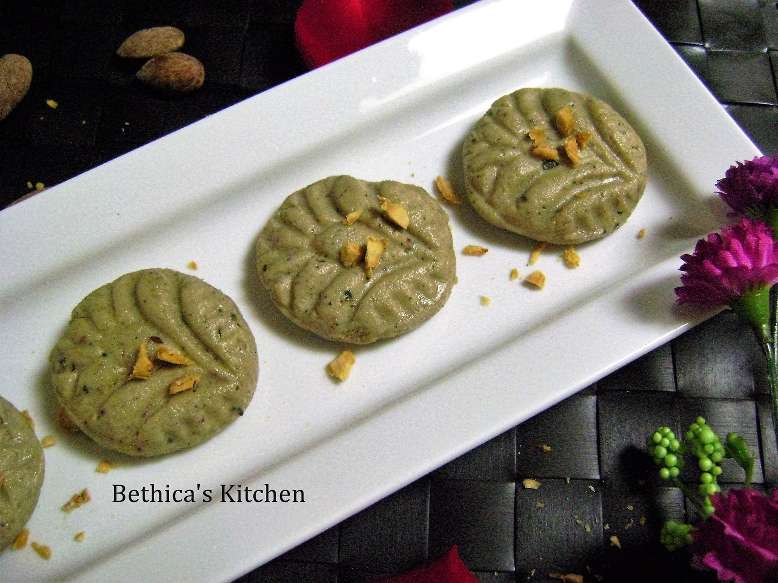 Bethica's Kitchen Flavours: Paan & Gulkand Sandesh (Bengali Sweet)