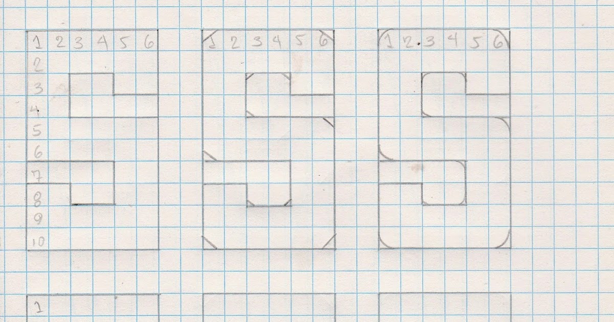 Letras en cuadrito desde la S hasta la Z