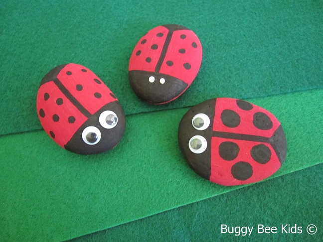 Buggy Bee Kids - Crafts for Kids in Singapore!: Ladybug Rocks