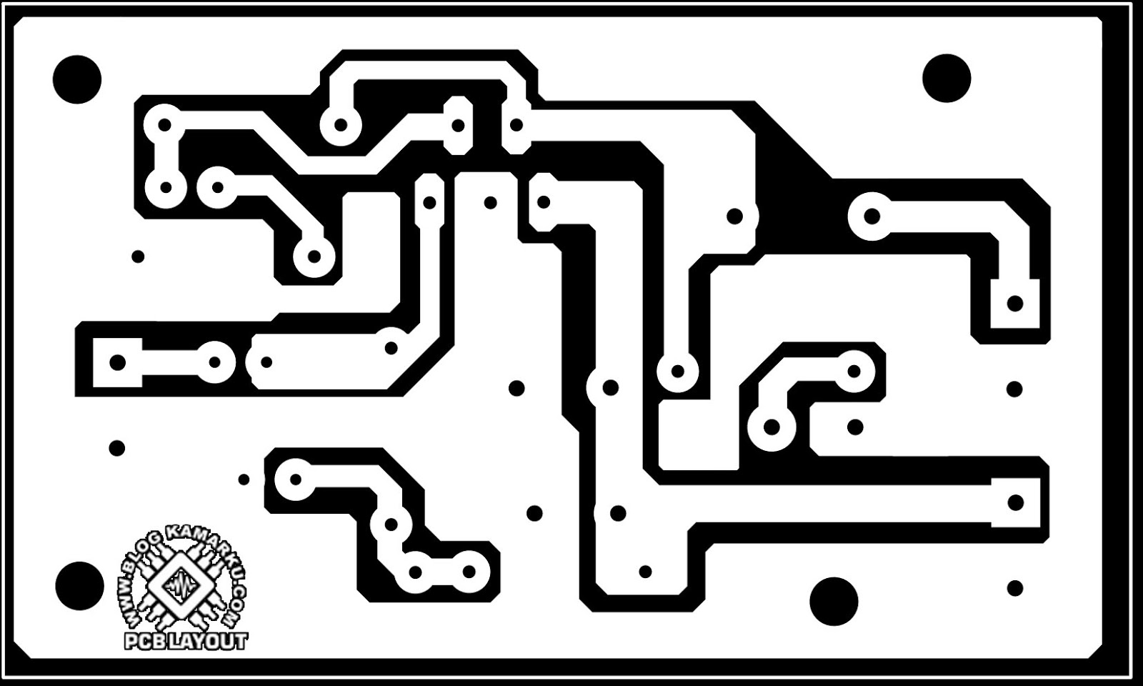 PCB Layout Power TDA 2040 Mono Amplifire – BLOGKAMARKU