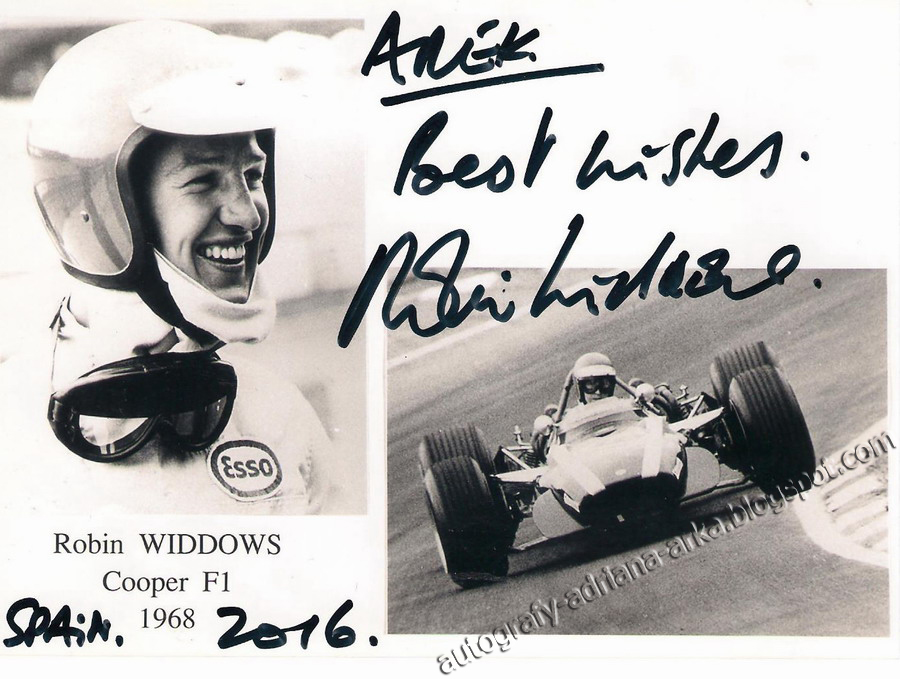 Autographs-F1: Robin WIDDOWS