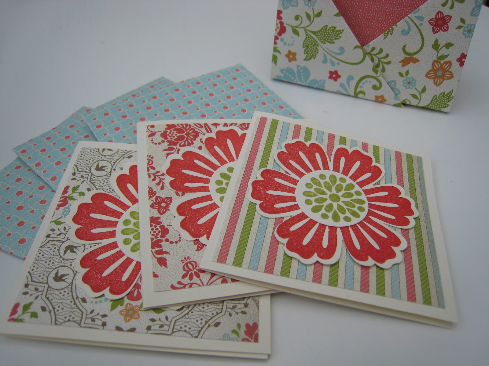 hello stamper: Folded pocket note card holder