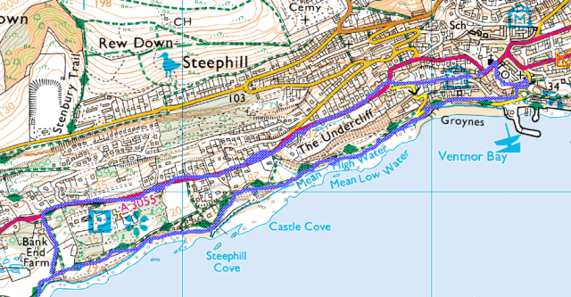 Lin's Isle of Wight Walking Blog: Walk 2 Ventnor to Orchard Bay ...